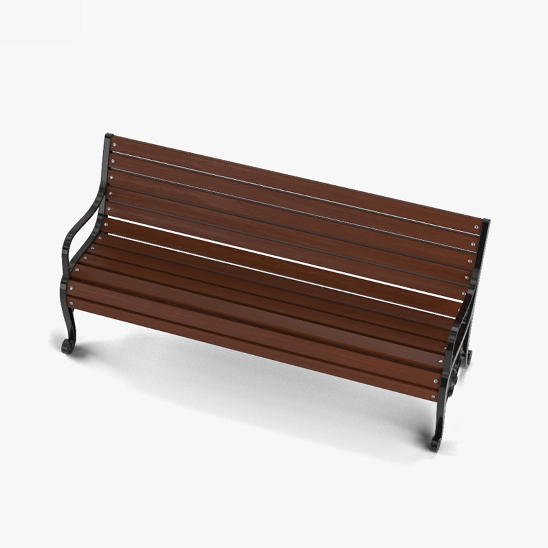 3D park bench model - TurboSquid 1691064
