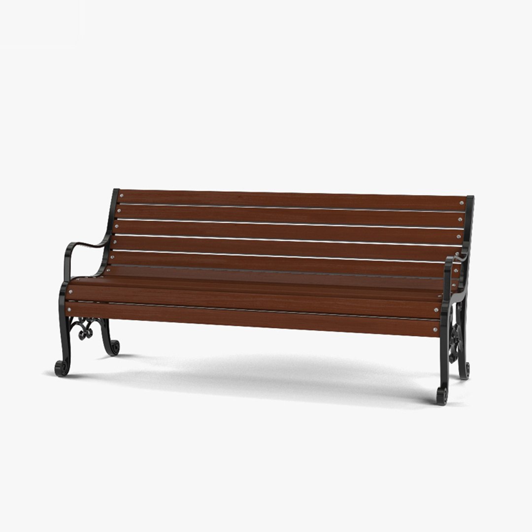 3D park bench model - TurboSquid 1691064