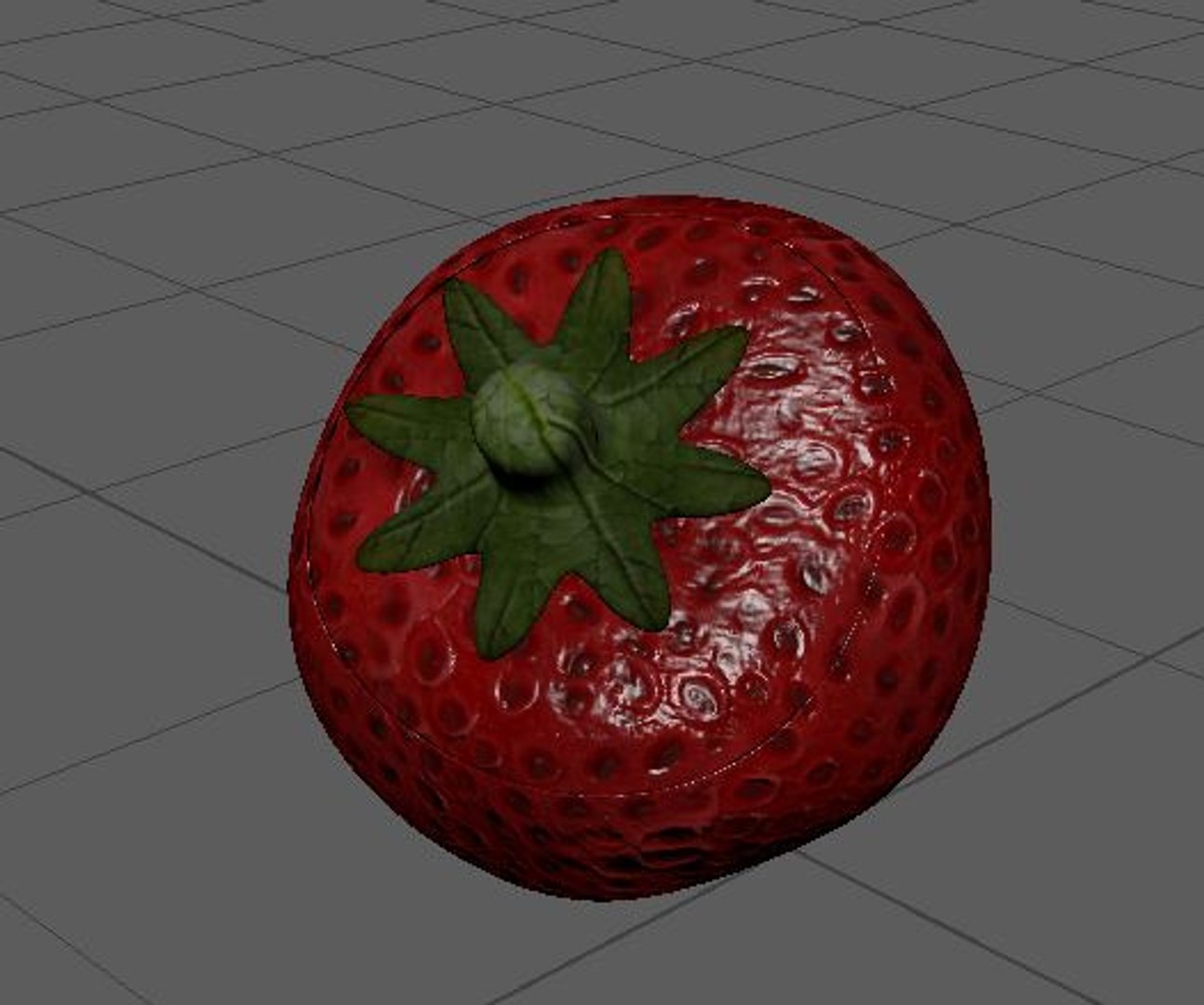 3D Strawberry Realistic - TurboSquid 1279984