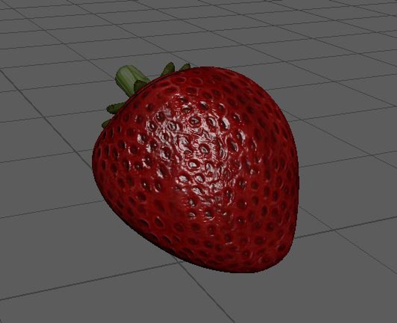 3D Strawberry Realistic - TurboSquid 1279984