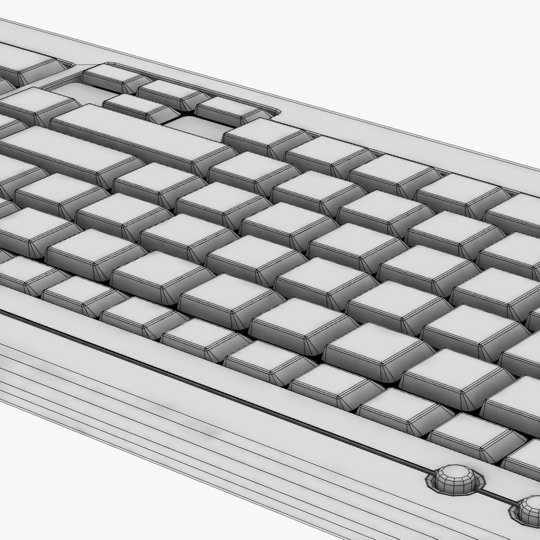 Pc Keyboard 3d Model