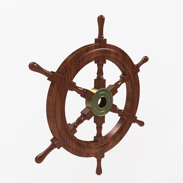 3D wooden ship wheel model - TurboSquid 1328775