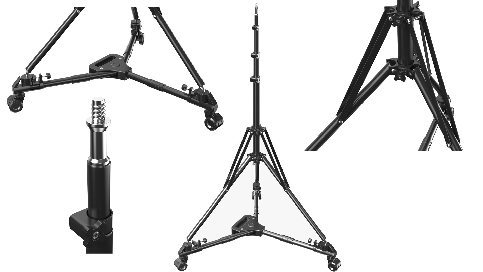 Detailed Tripod 3D Model - TurboSquid 2075318