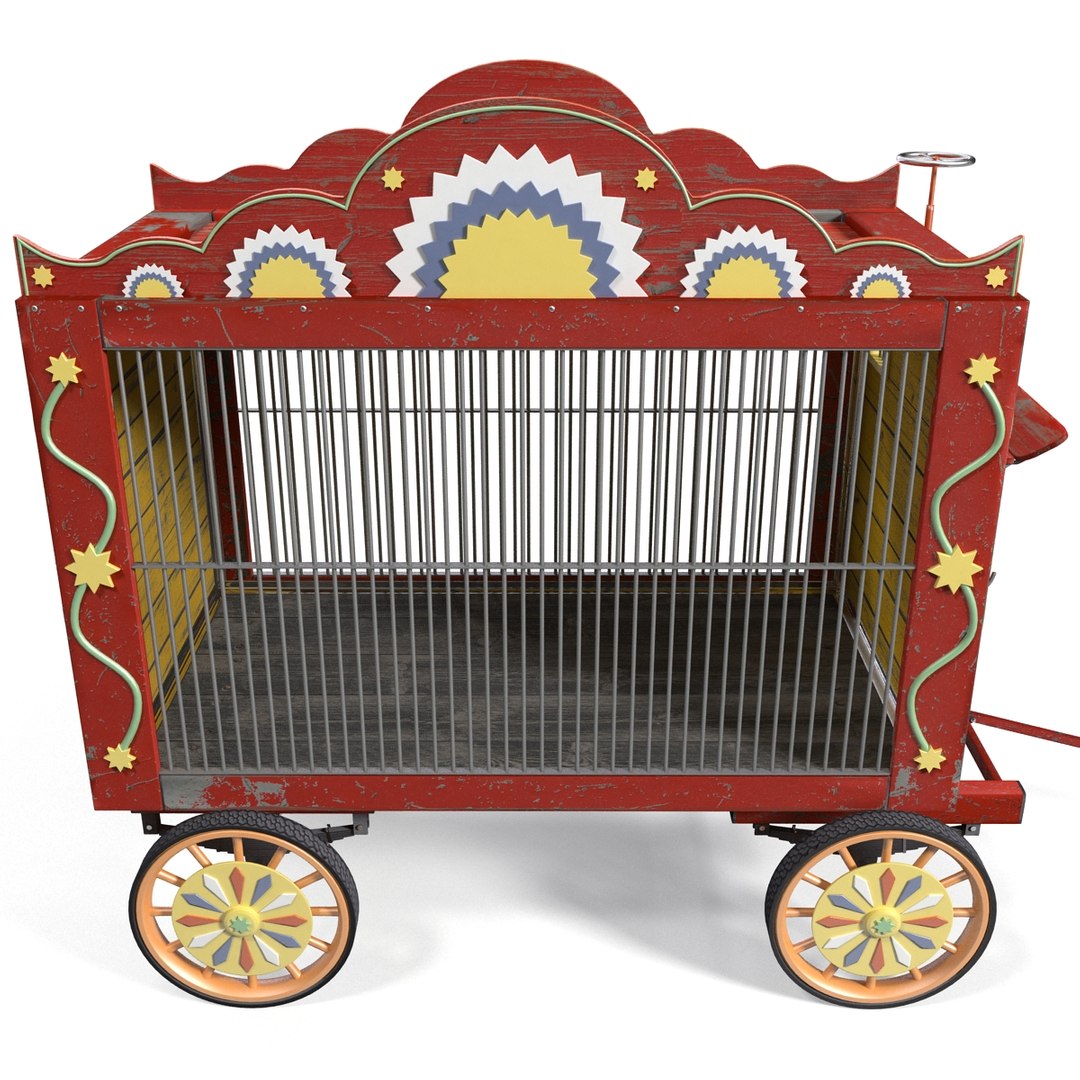 Circus Wagon 3d Model
