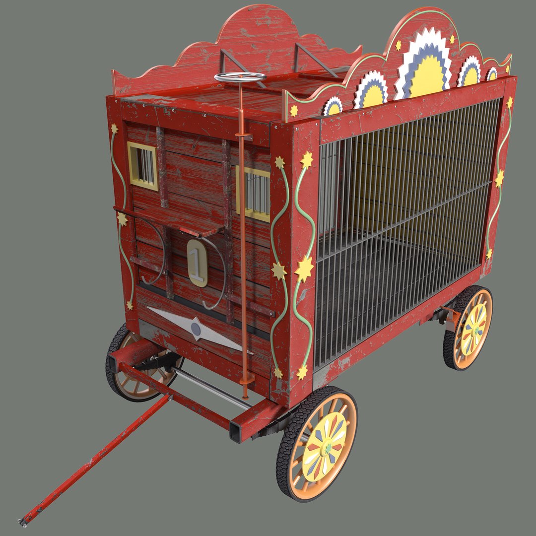 Circus Wagon 3d Model