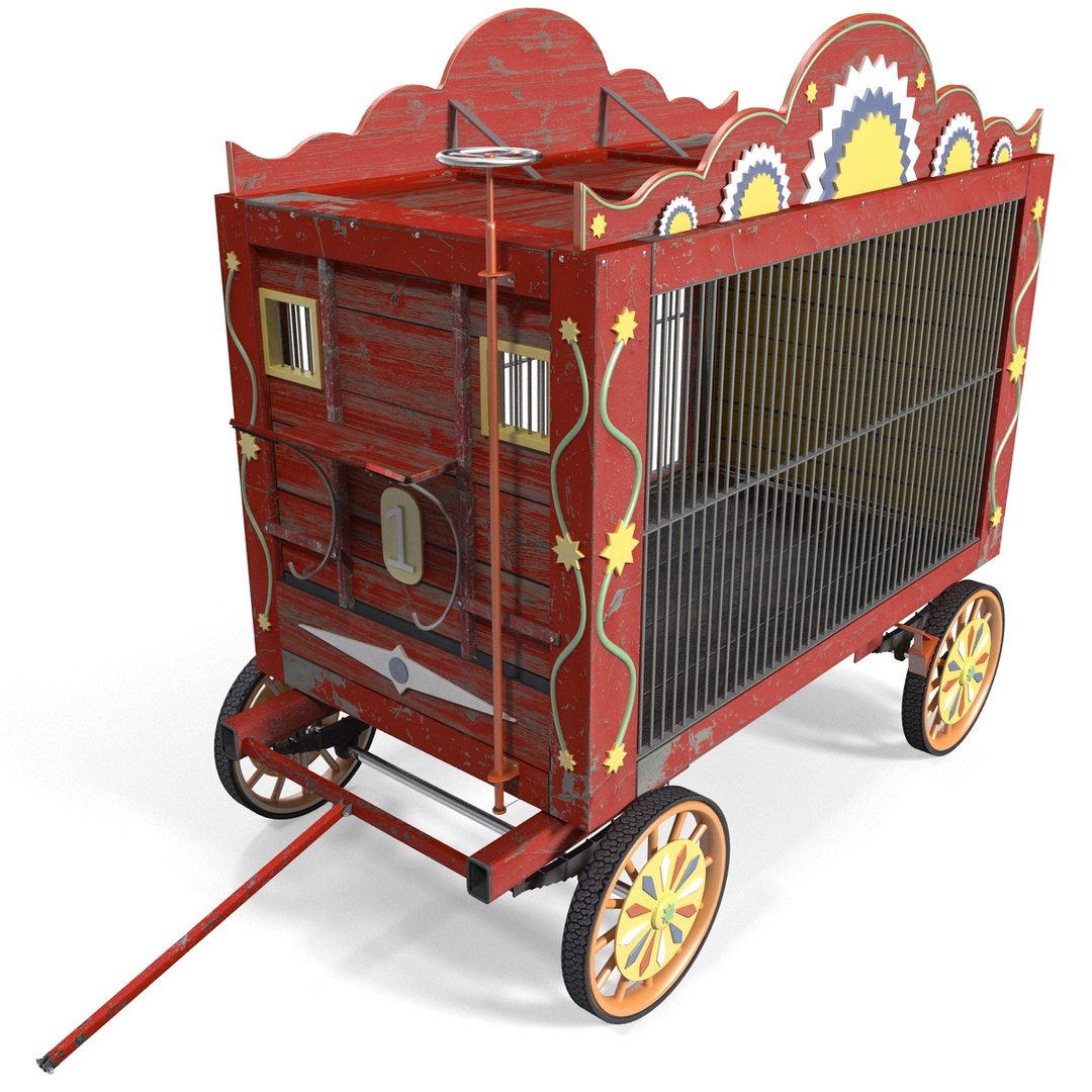 Circus Wagon 3d Model