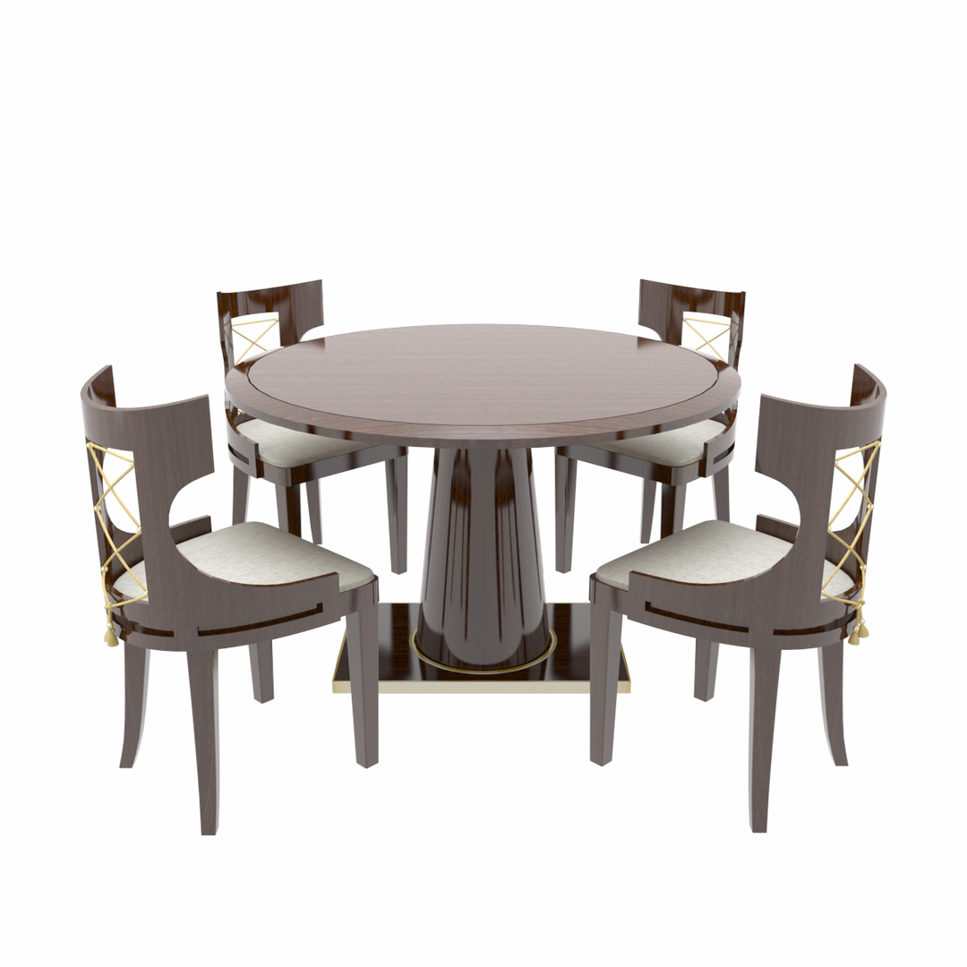Dining table set model - TurboSquid 1612151