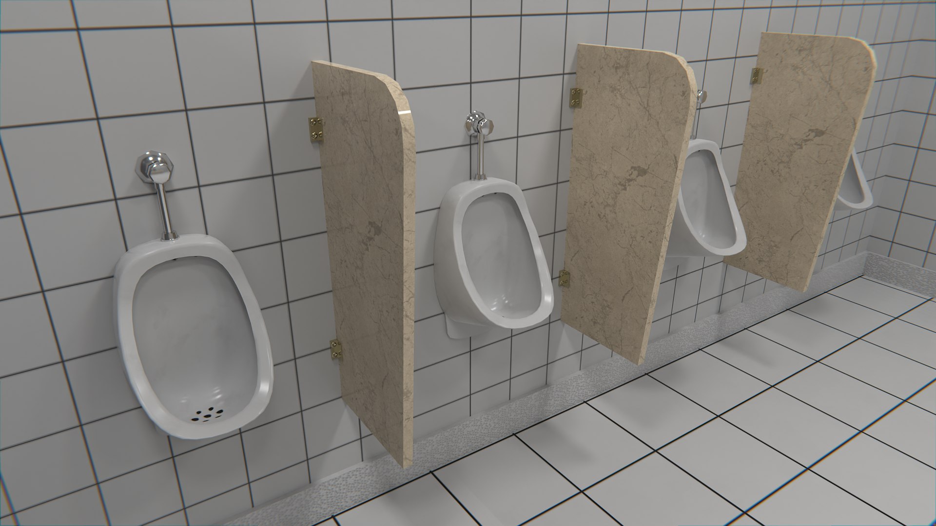Public Restroom Modular Pack 3D Model - TurboSquid 2080978