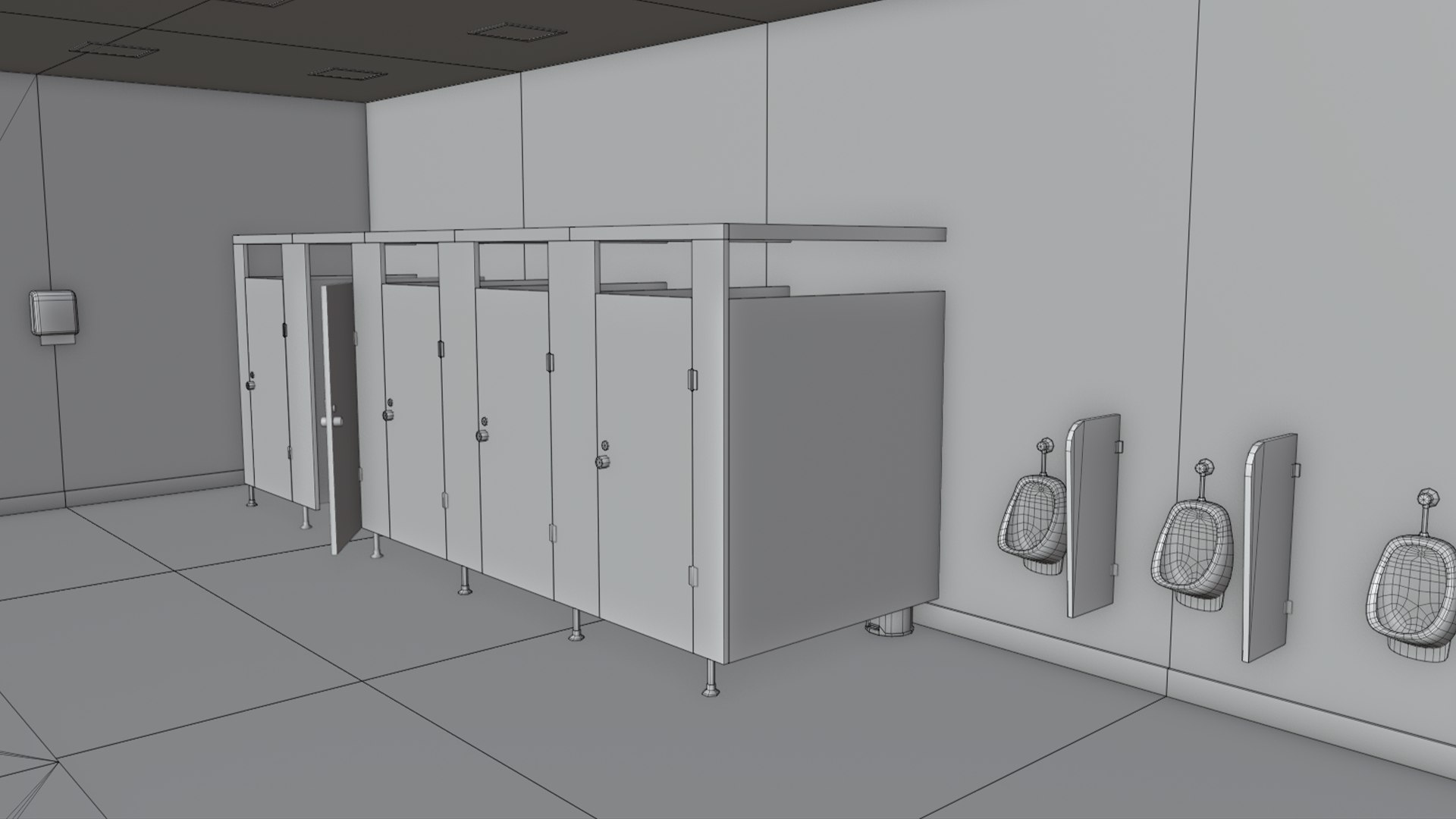 Public Restroom Modular Pack 3D Model - TurboSquid 2080978