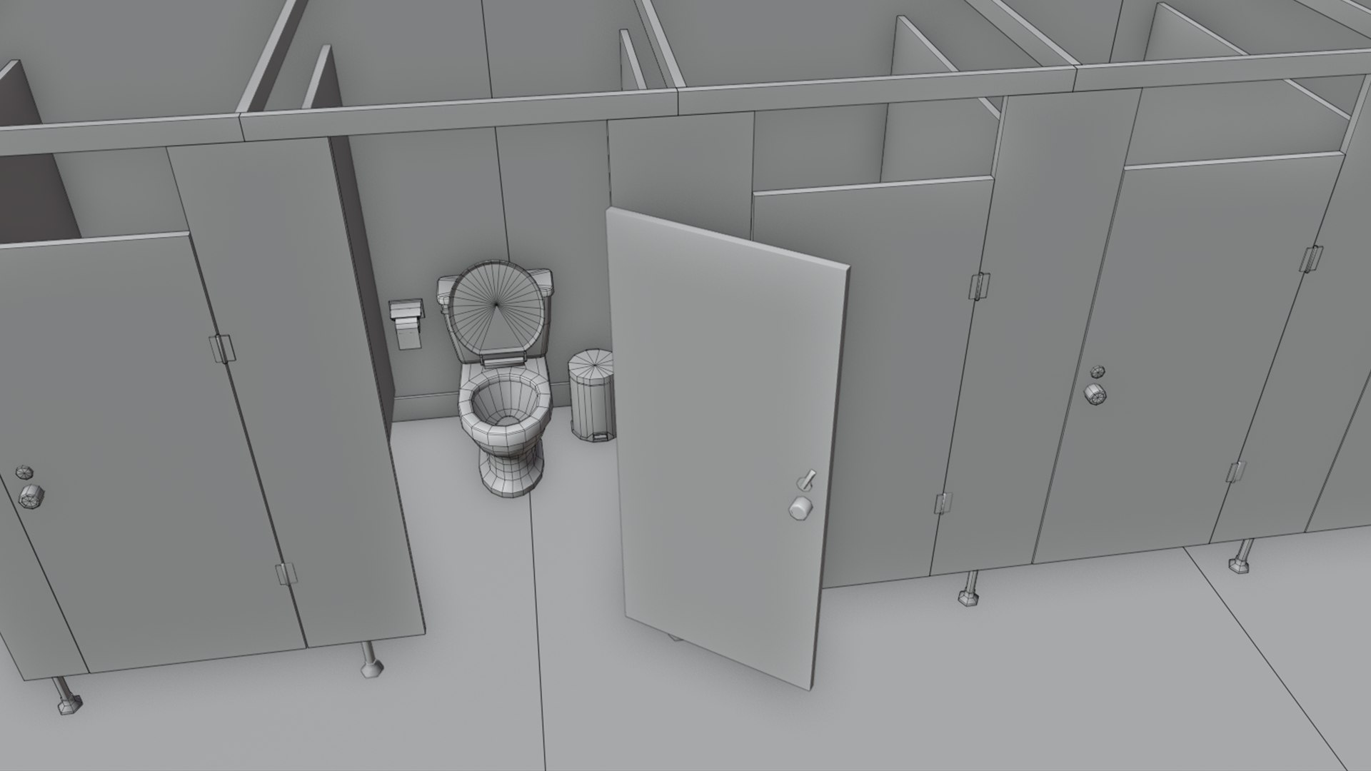 Public Restroom Modular Pack 3D Model - TurboSquid 2080978
