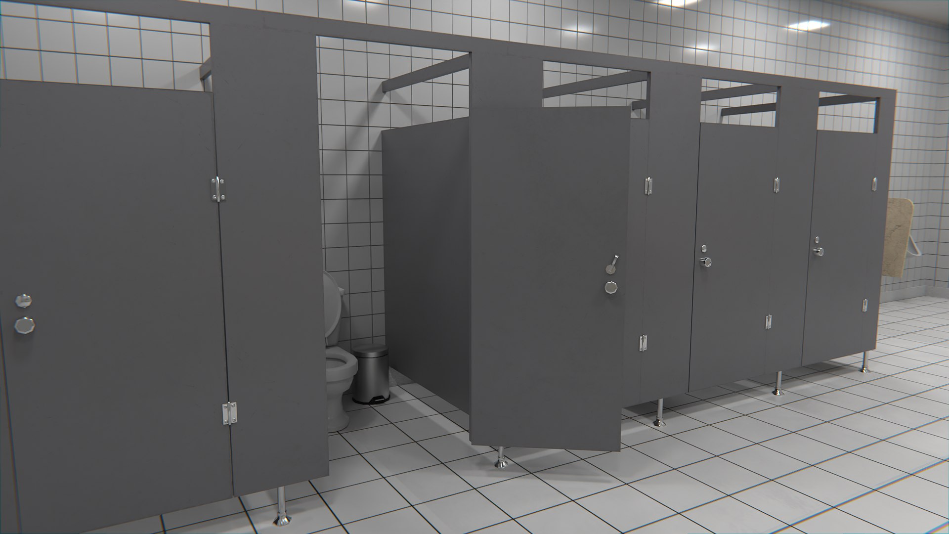 Public Restroom Modular Pack 3D Model - TurboSquid 2080978