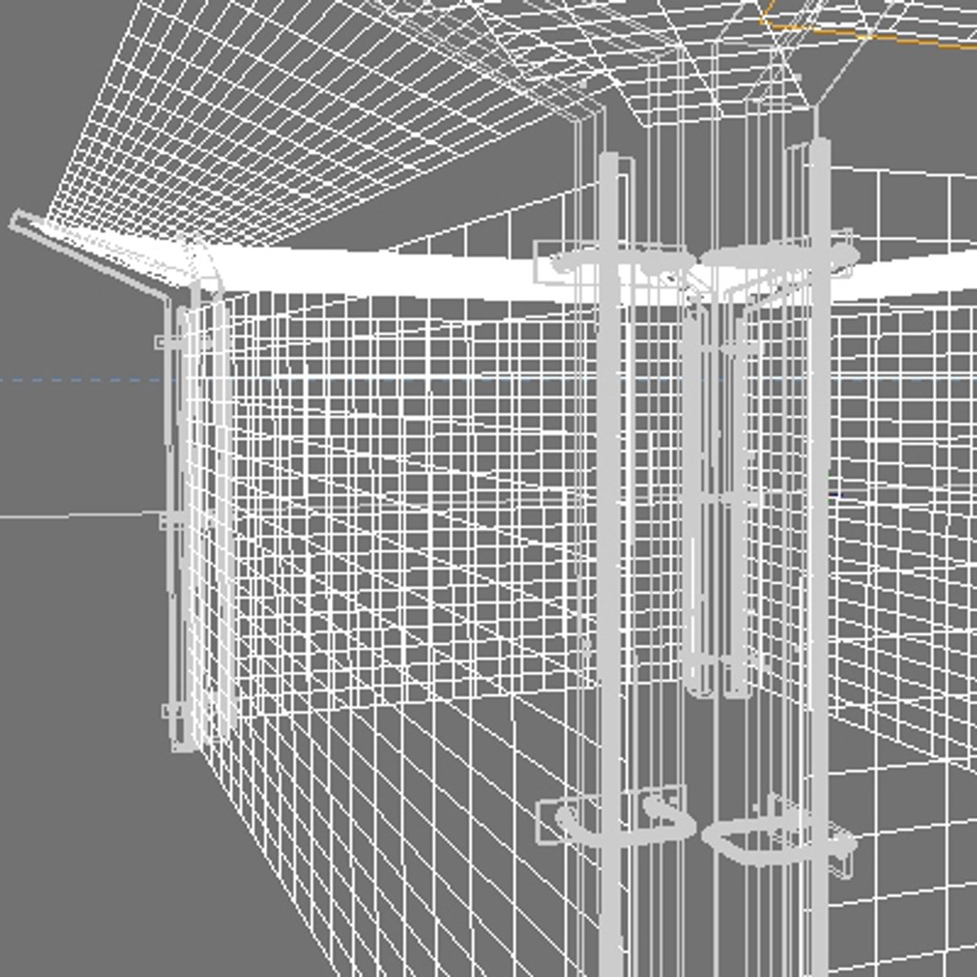 Wire Fence 3d Model