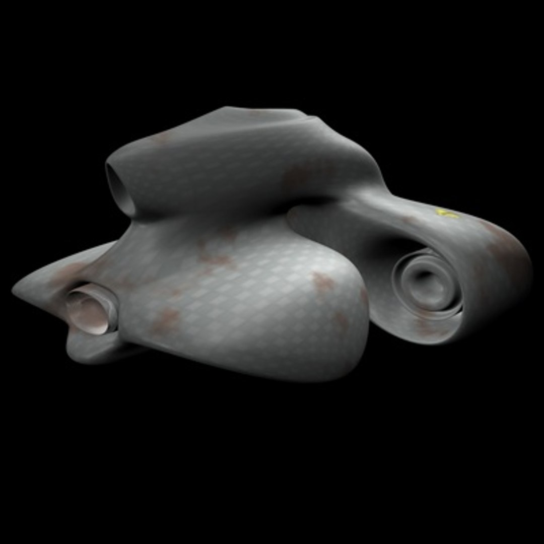 3d Model Futuristic Spacecraft Scifi Space