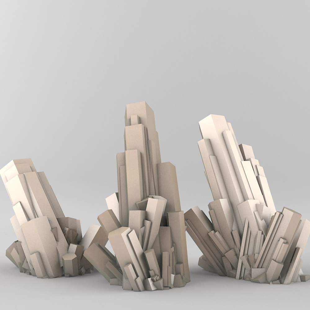 3d model crystal mineral