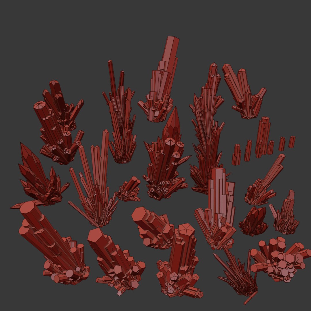 3d Model Crystal Mineral