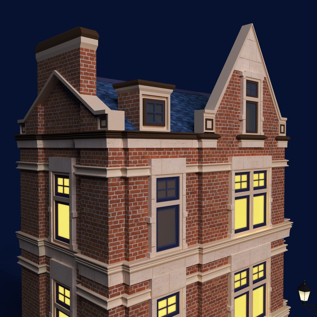 3D English House Model - TurboSquid 1644854