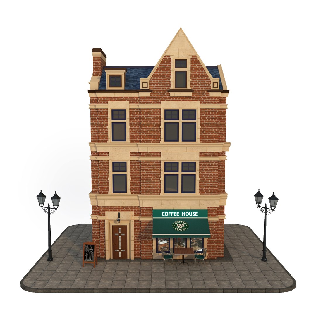 3D English House Model - TurboSquid 1644854