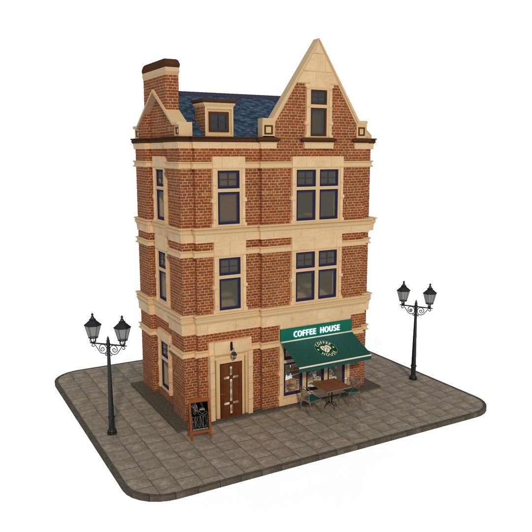 3D English House Model - TurboSquid 1644854