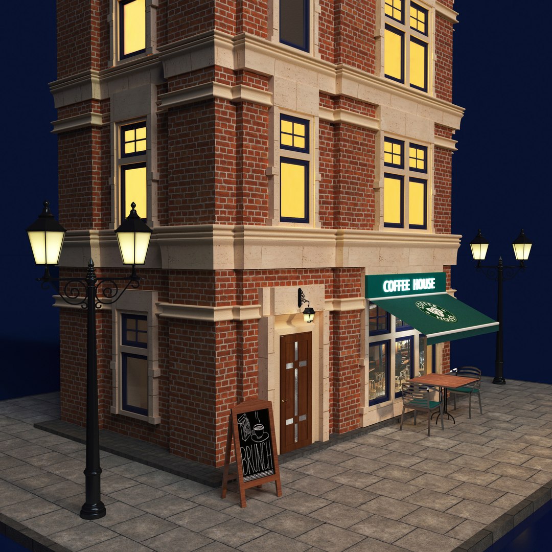 3D English House Model - TurboSquid 1644854