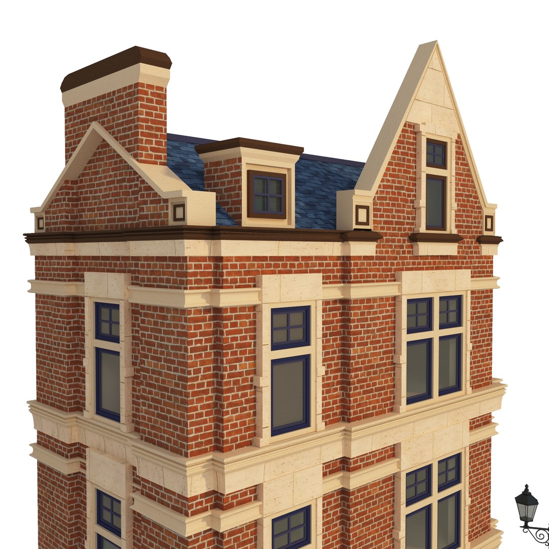 3D English House Model - TurboSquid 1644854