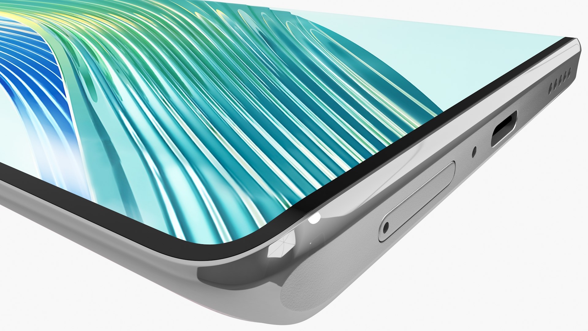 3D Honor Magic 5 Lite -X9a- Silver - TurboSquid 2035956