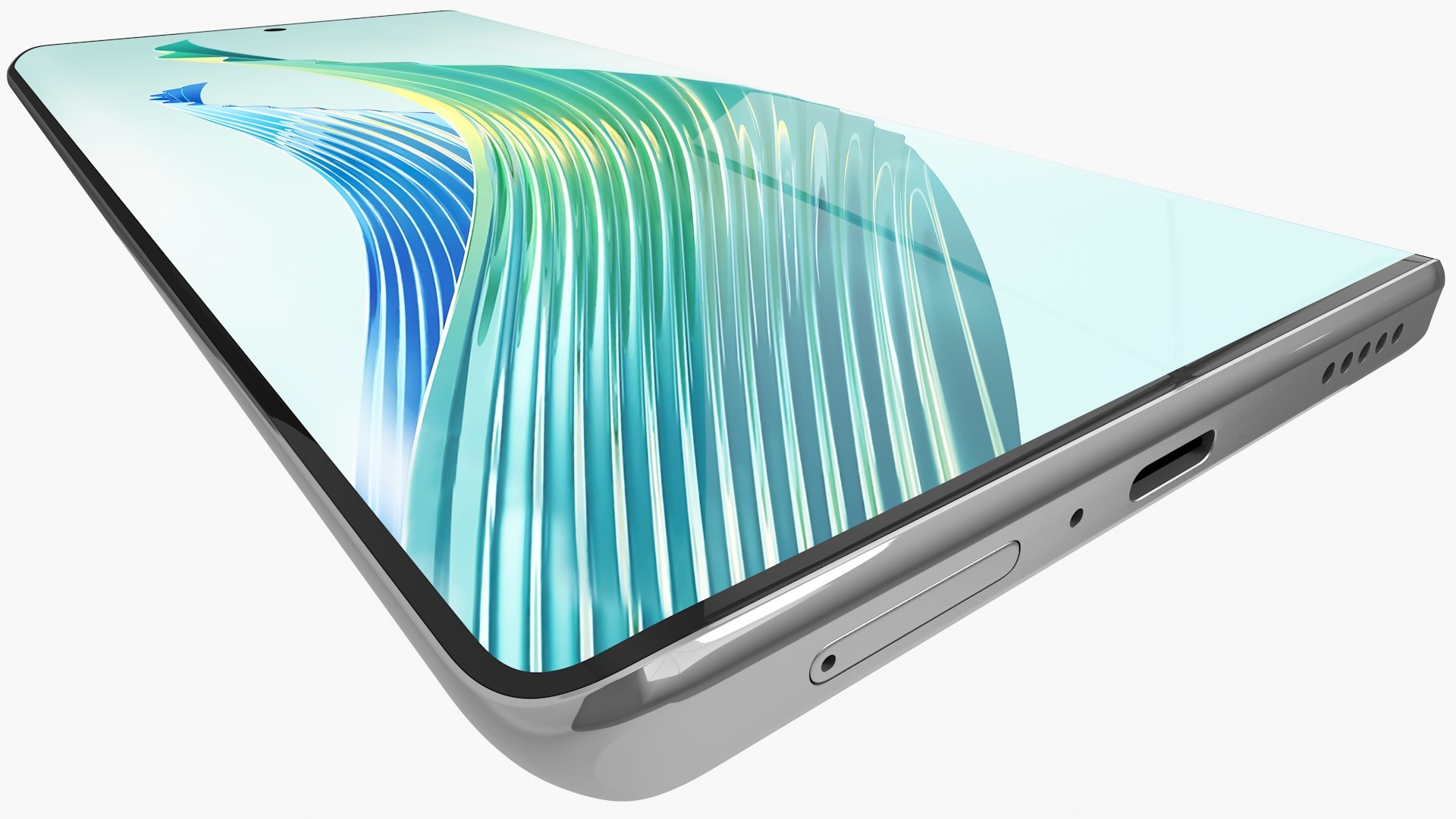 3D Honor Magic 5 Lite -X9a- Silver - TurboSquid 2035956