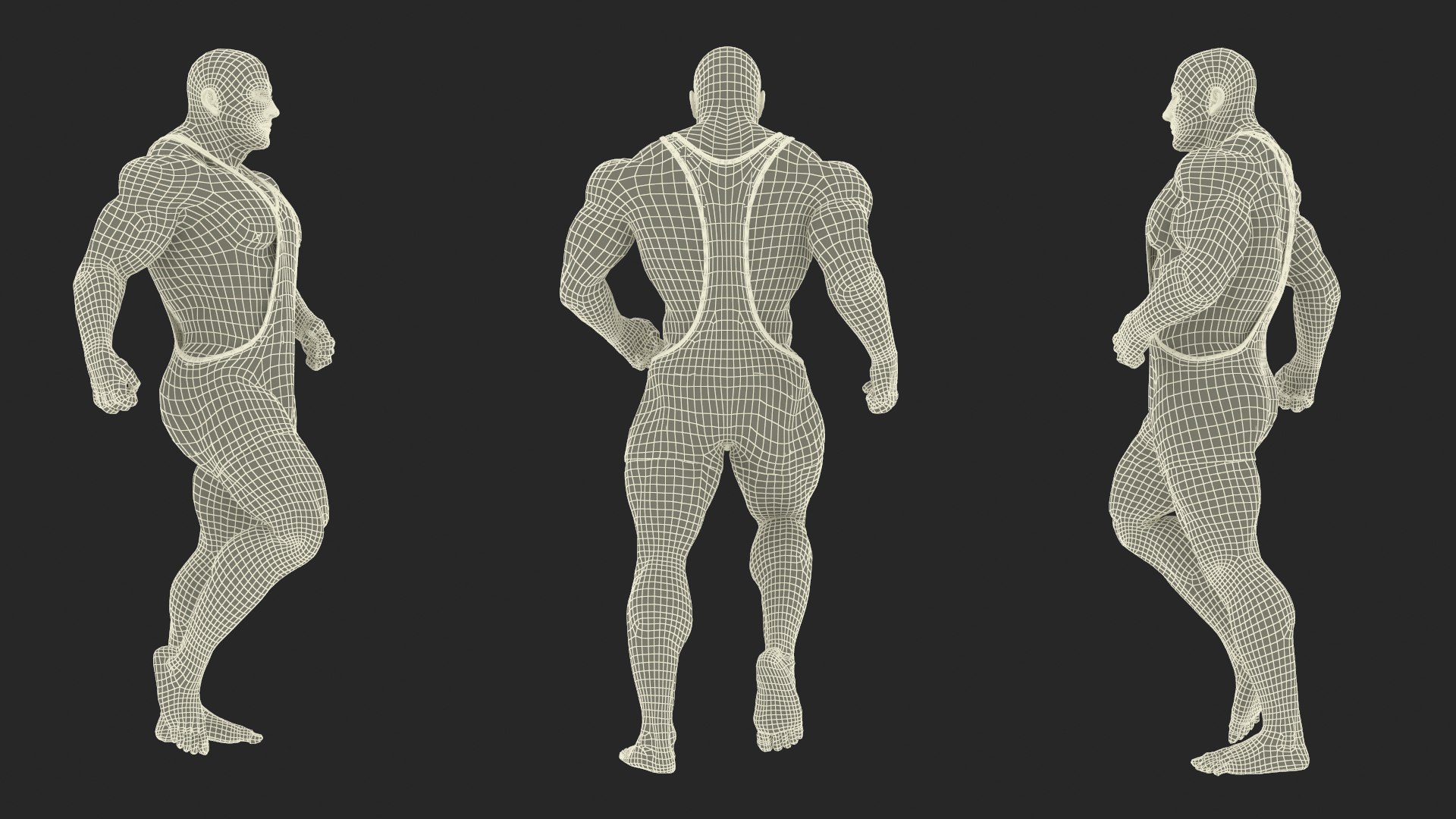 3D Muscular Male Running Pose In Reebok Red Singlet - TurboSquid 2316330