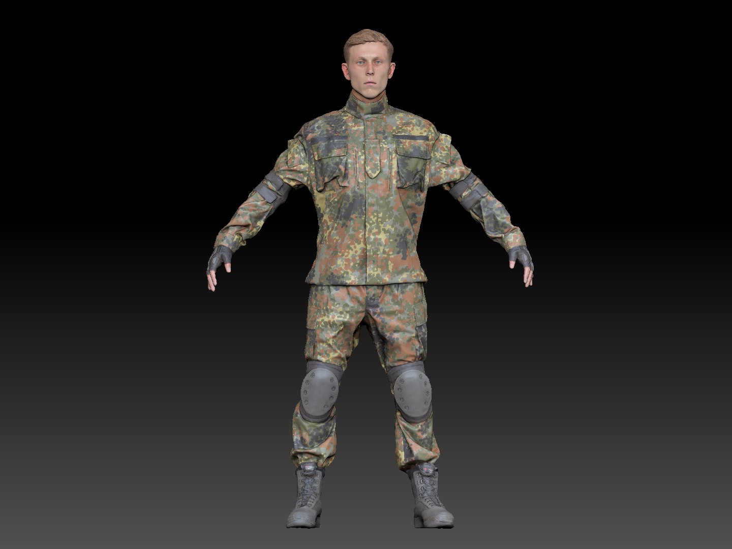 3D equipped soldier military uniform model - TurboSquid 1580148