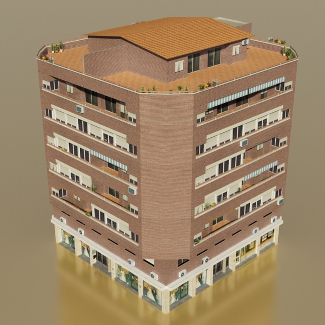 photorealistic building 3 3ds