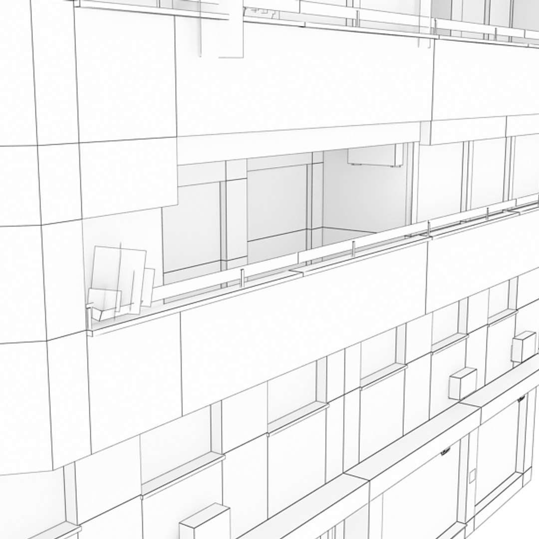 photorealistic building 3 3ds