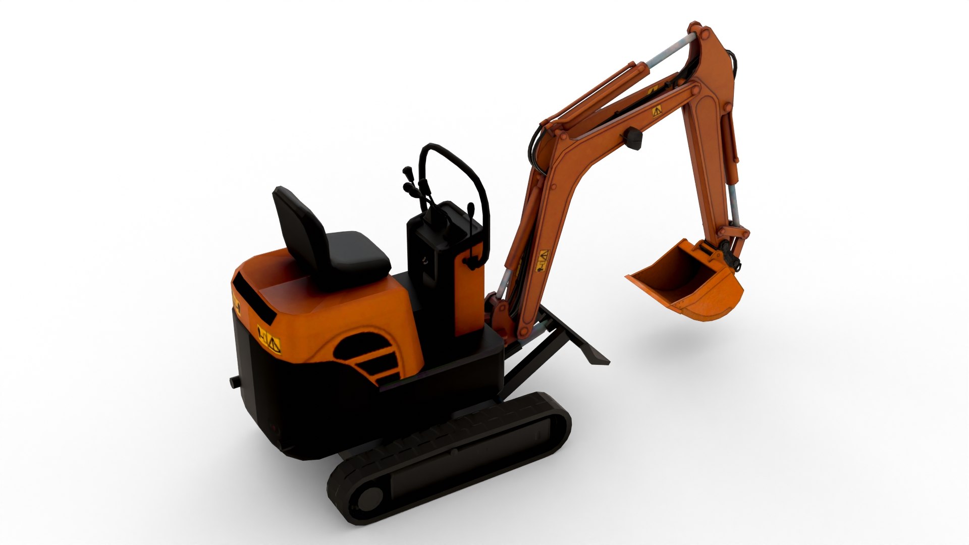 Mini Excavator Model - TurboSquid 2210399