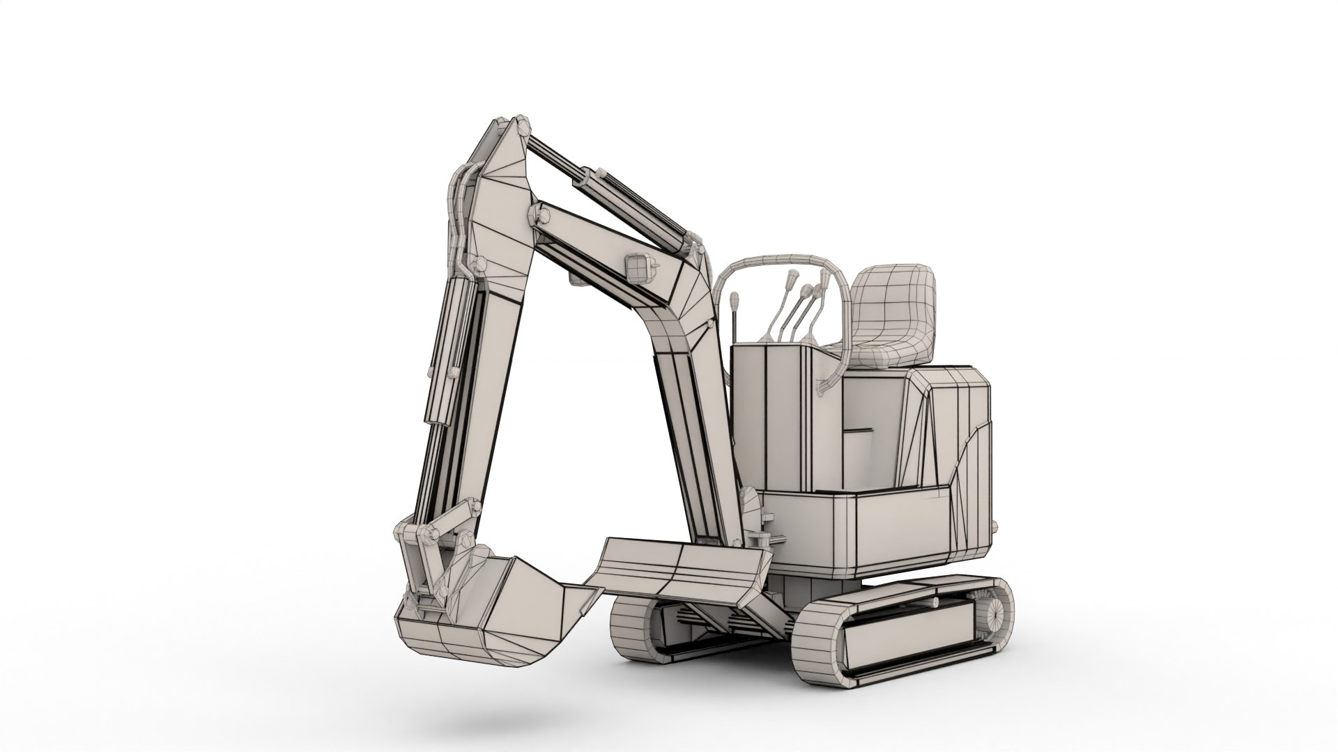 Mini Excavator Model - TurboSquid 2210399