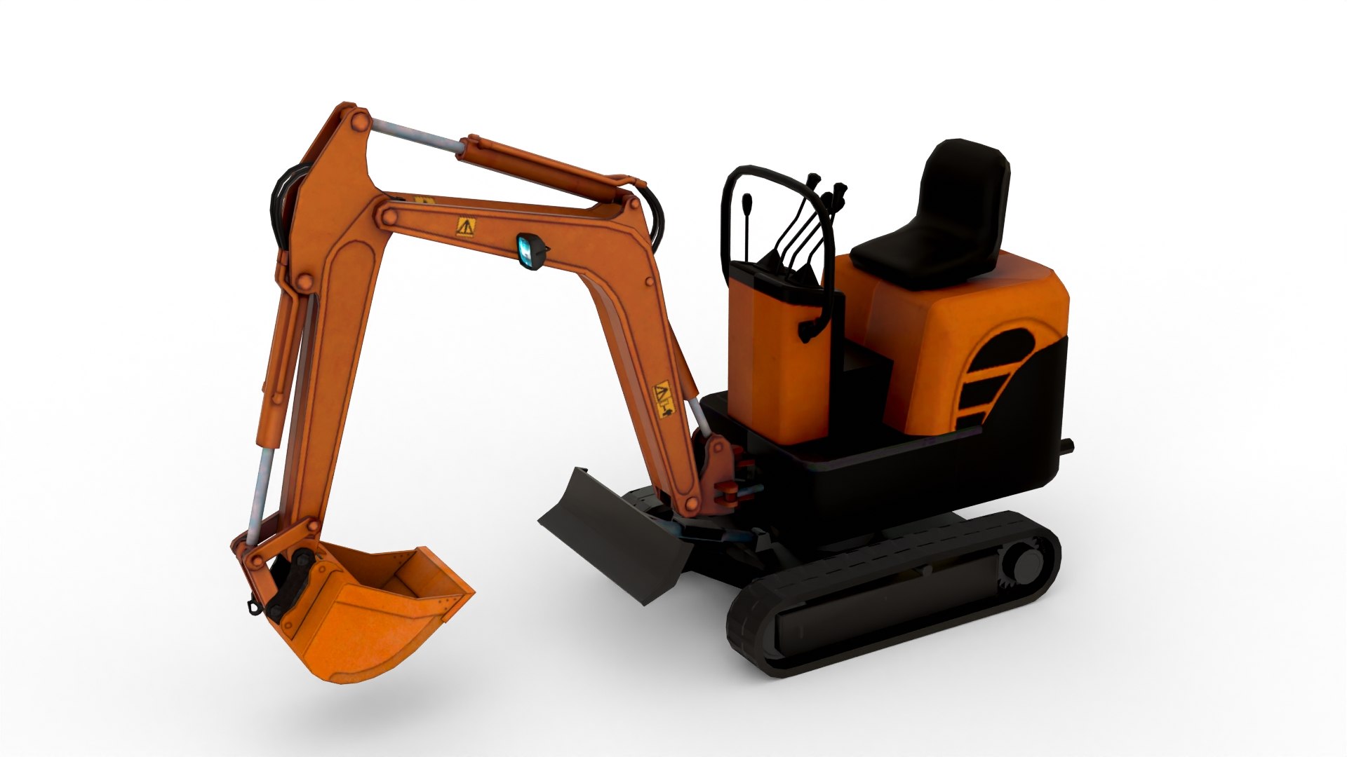 Mini Excavator Model - TurboSquid 2210399