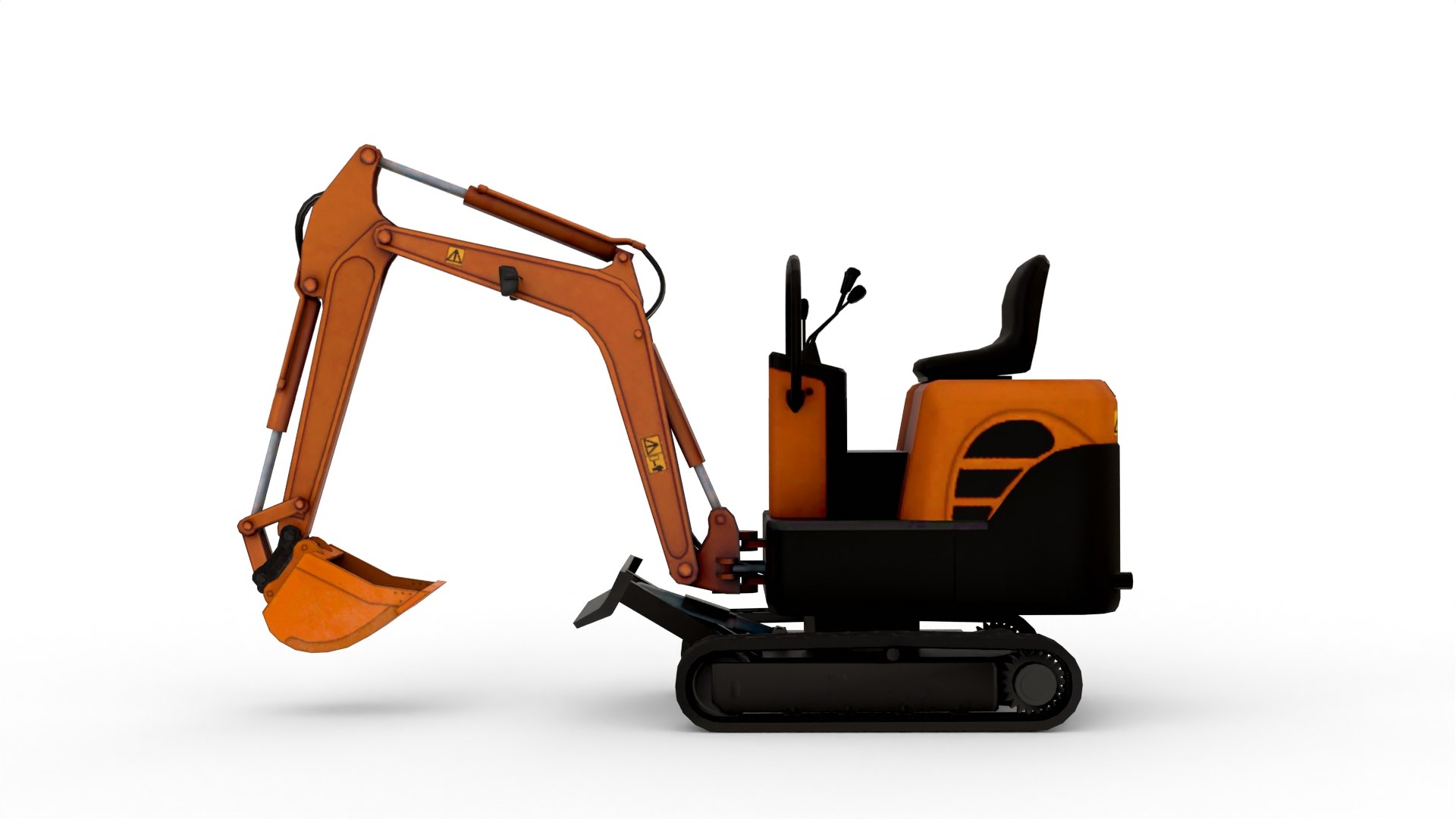 Mini Excavator Model - TurboSquid 2210399