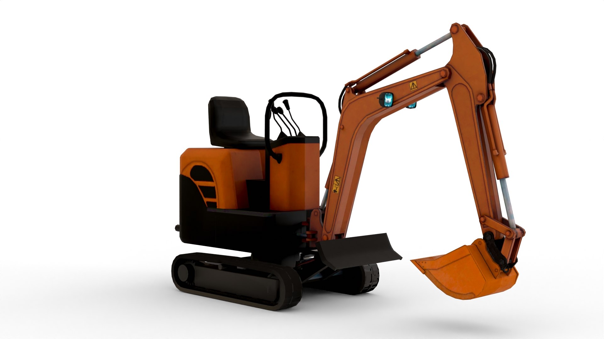 Mini Excavator Model - TurboSquid 2210399