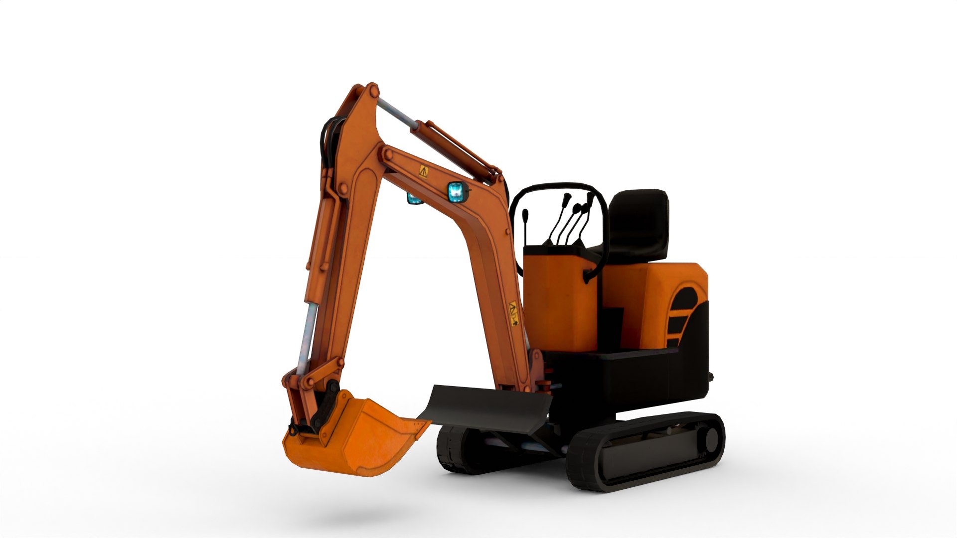 Mini Excavator Model - TurboSquid 2210399