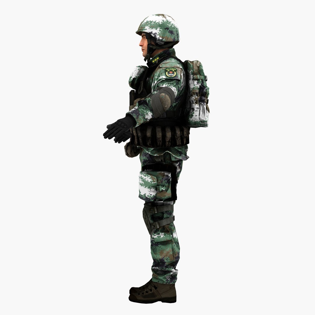 3D Pla Chinese Soldier Model - TurboSquid 1668796