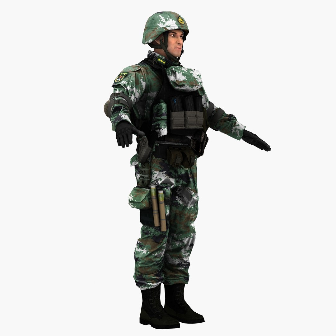 3D Pla Chinese Soldier Model - TurboSquid 1668796