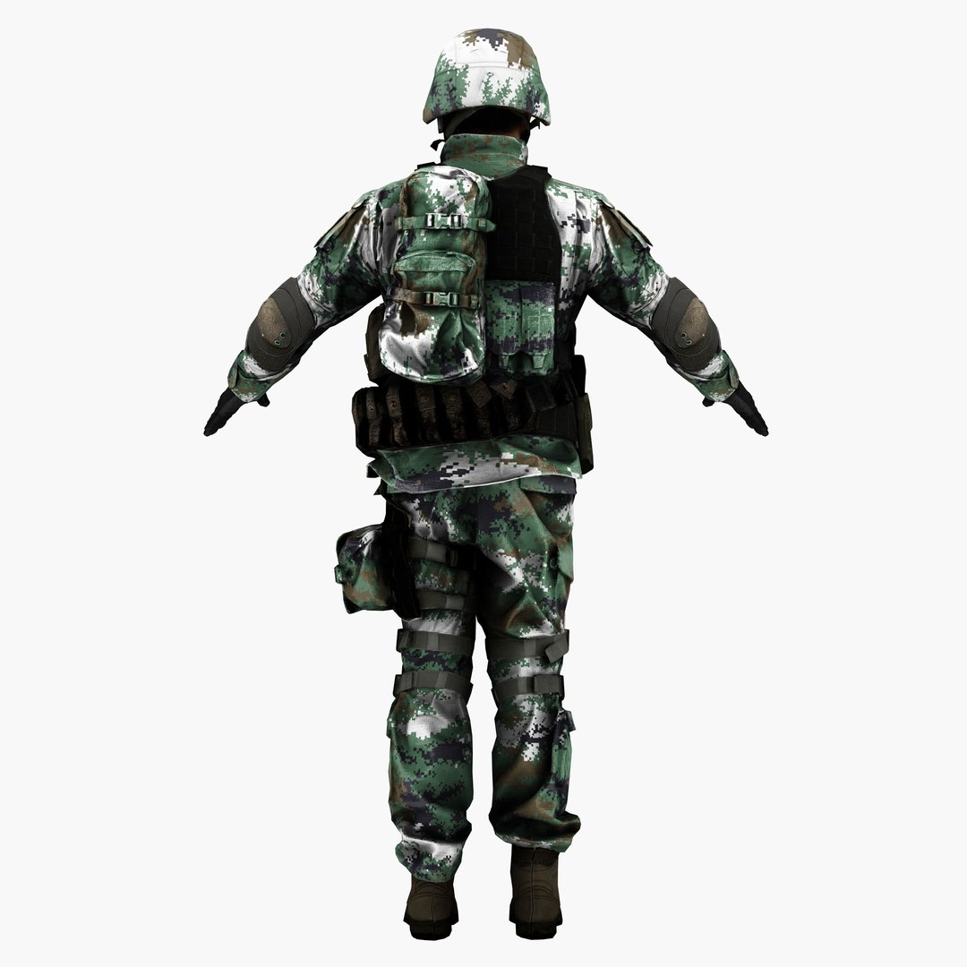 3D Pla Chinese Soldier Model - TurboSquid 1668796