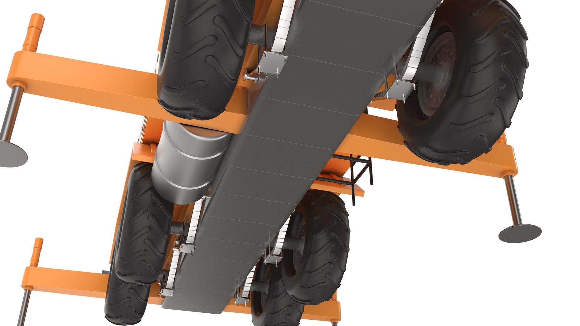 Liebherr Mobile Crane Vehicle With Concrete Barriers Model - TurboSquid ...