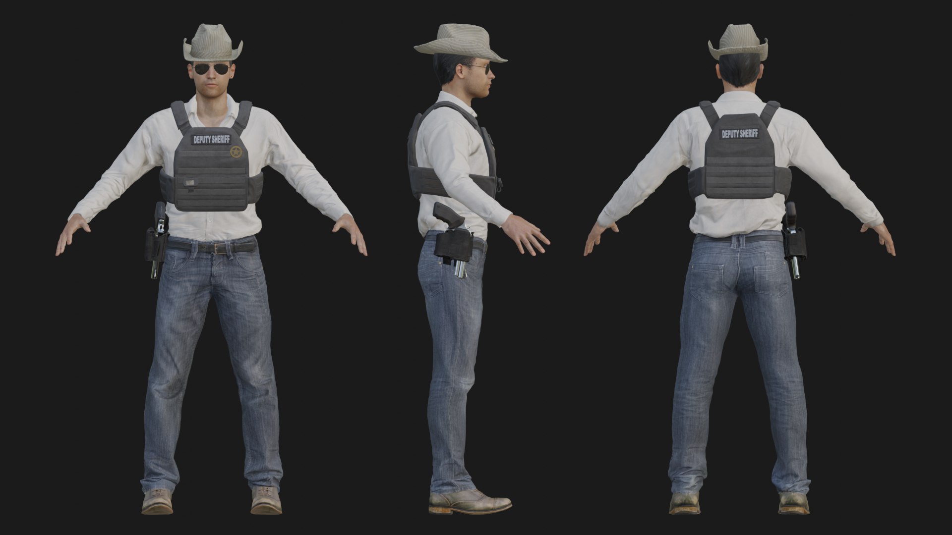 Sheriff Model - TurboSquid 2330844