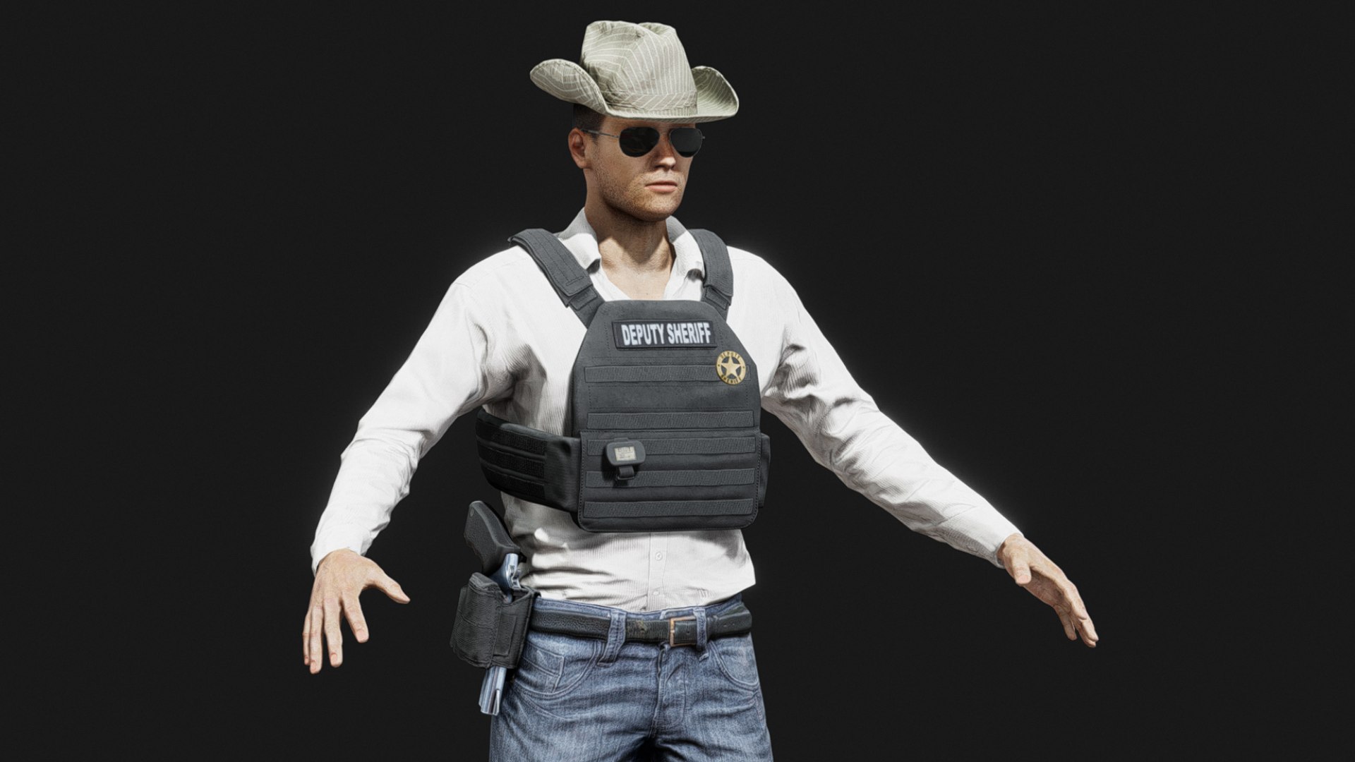 Sheriff Model - TurboSquid 2330844