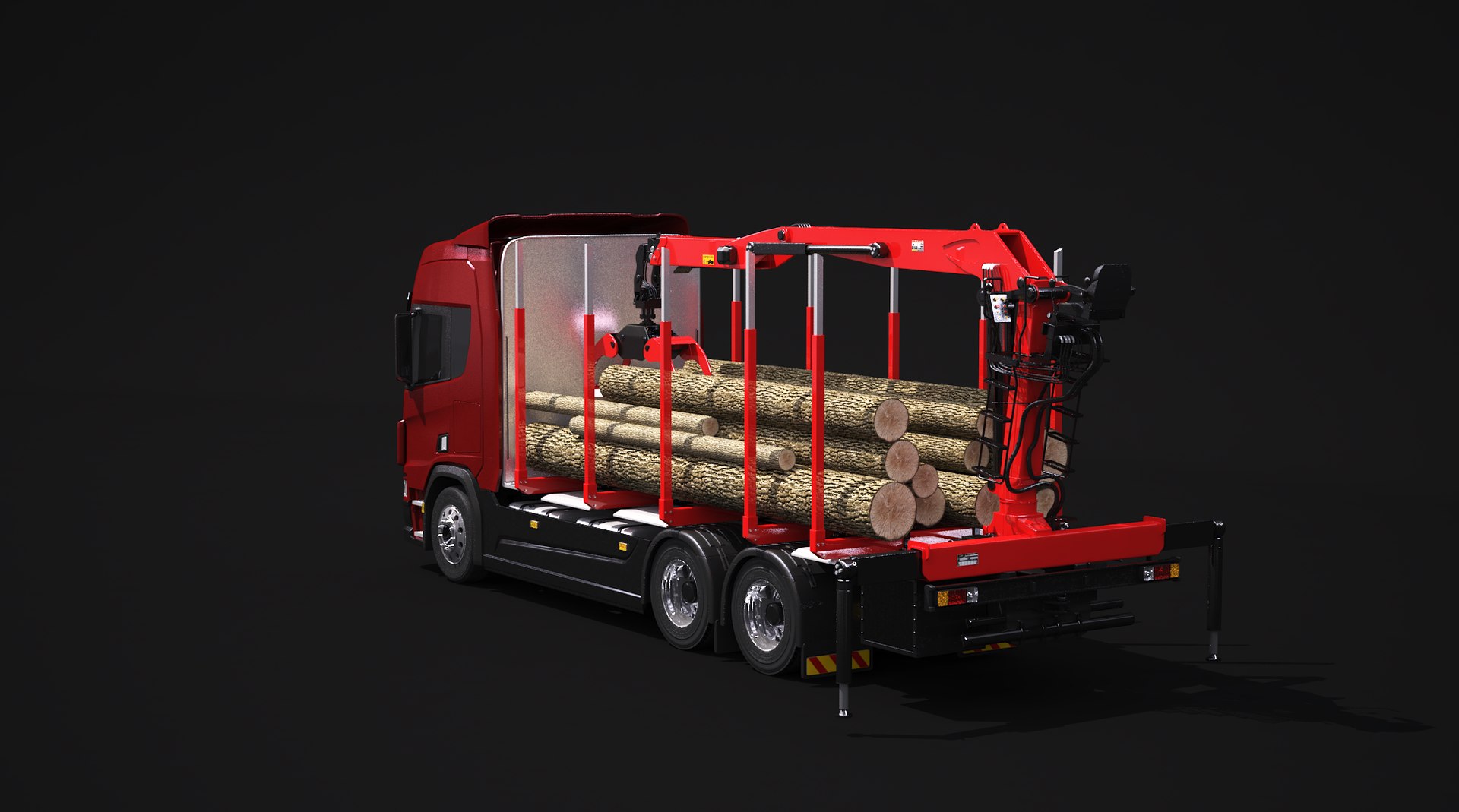 3D Model Generic Logging Truck - TurboSquid 1477890
