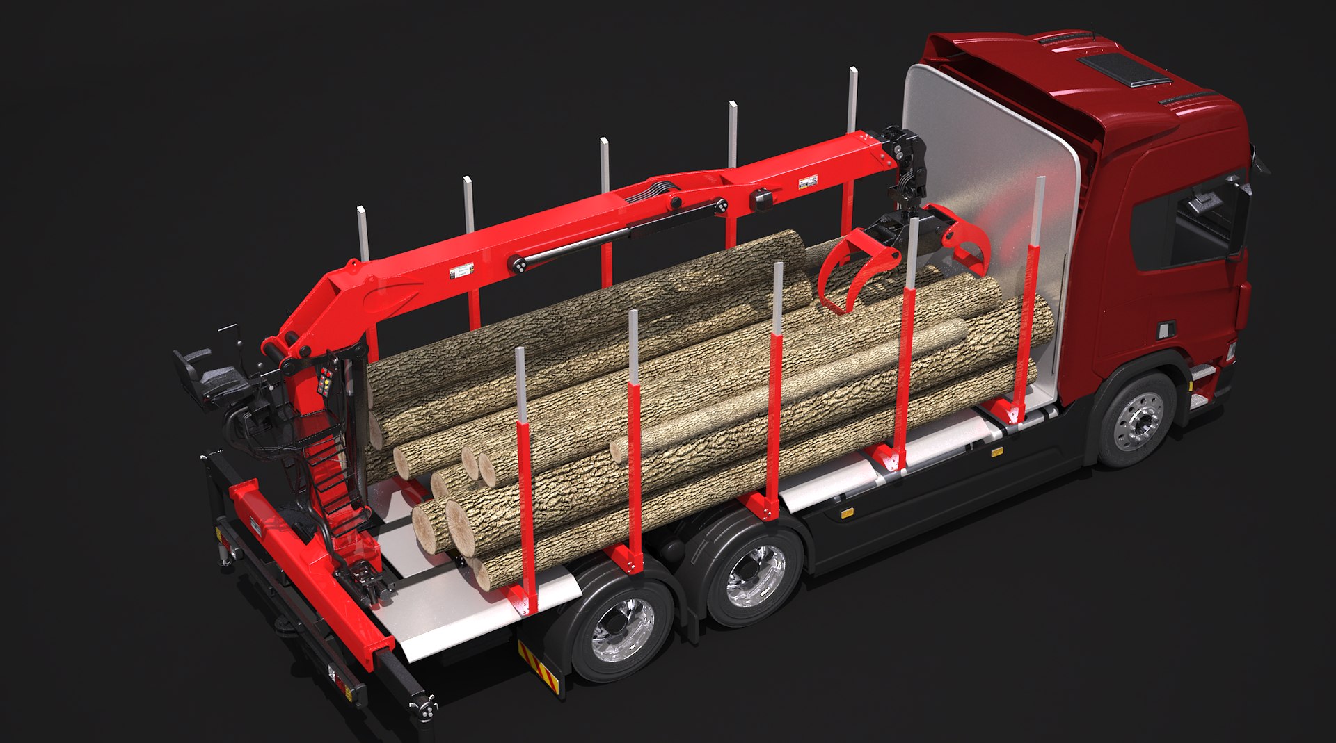 3D Model Generic Logging Truck - TurboSquid 1477890