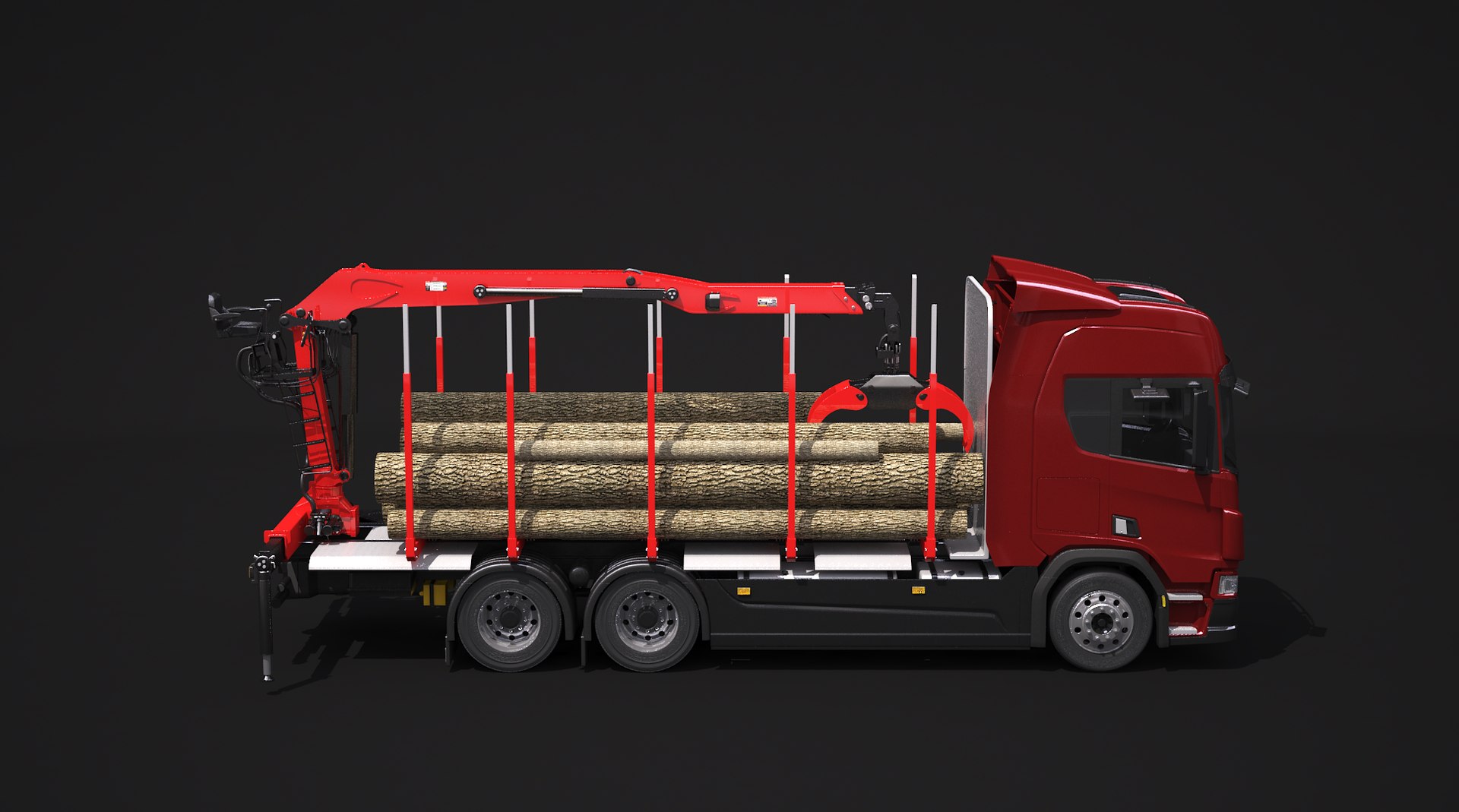 3D Model Generic Logging Truck - TurboSquid 1477890