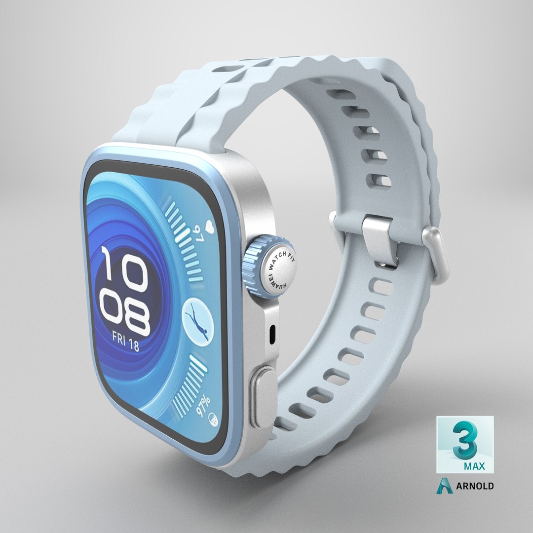 3D Huawei Watch Fit 4 Pro - Blue Model - TurboSquid 2418754