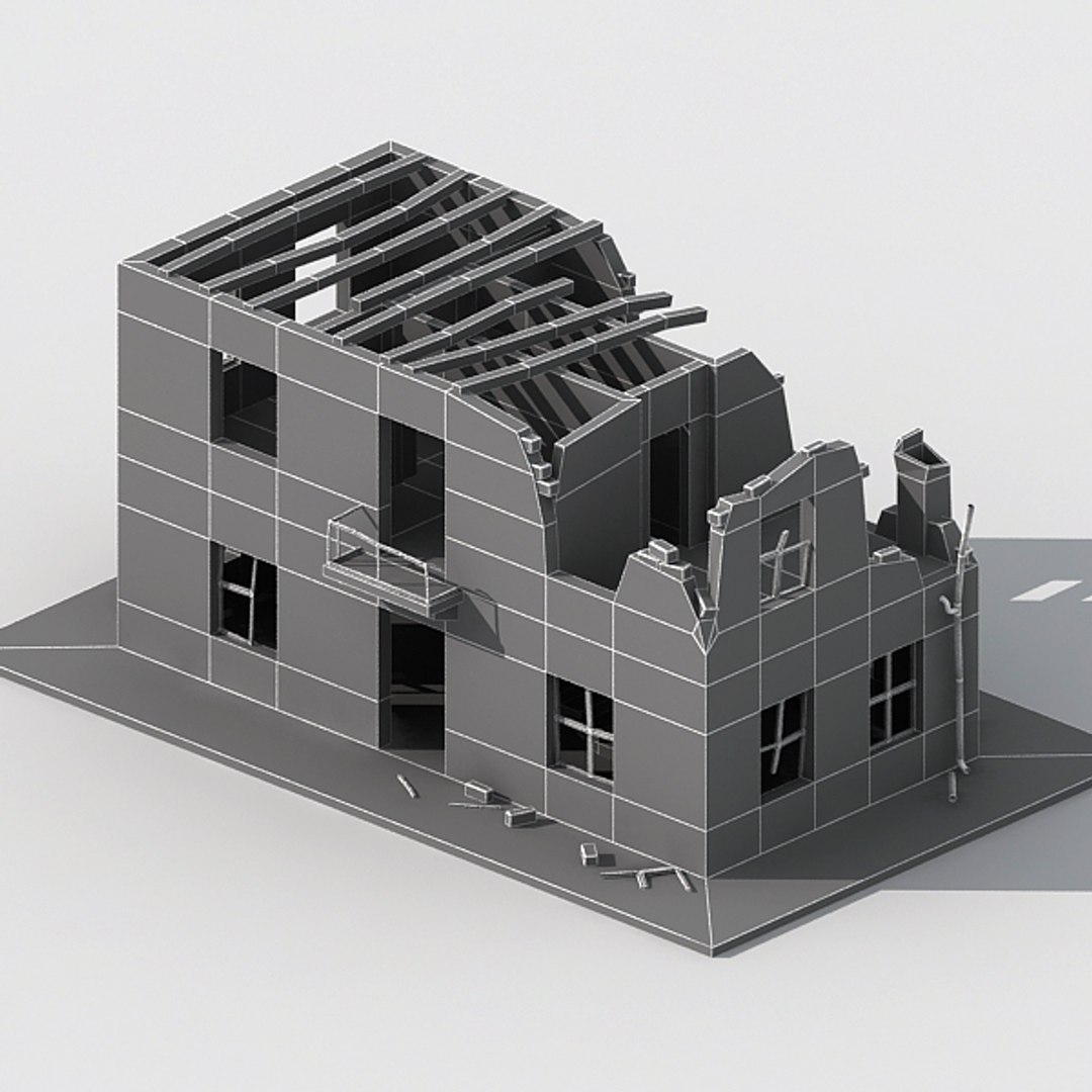 3d Model Ruin Building