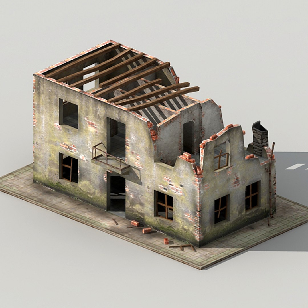 3d Model Ruin Building