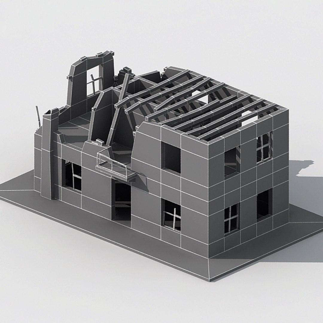 3d Model Ruin Building