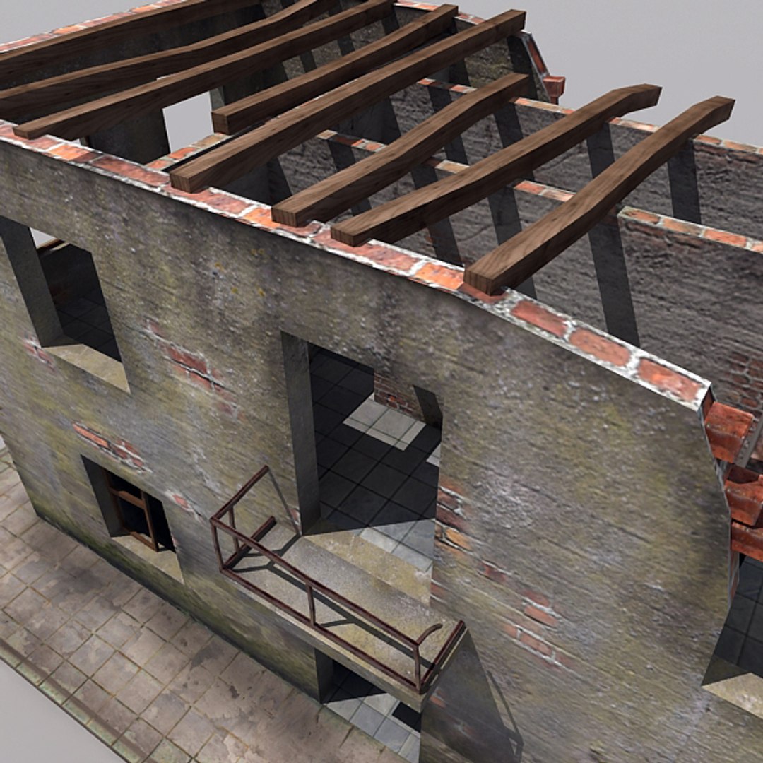 3d Model Ruin Building